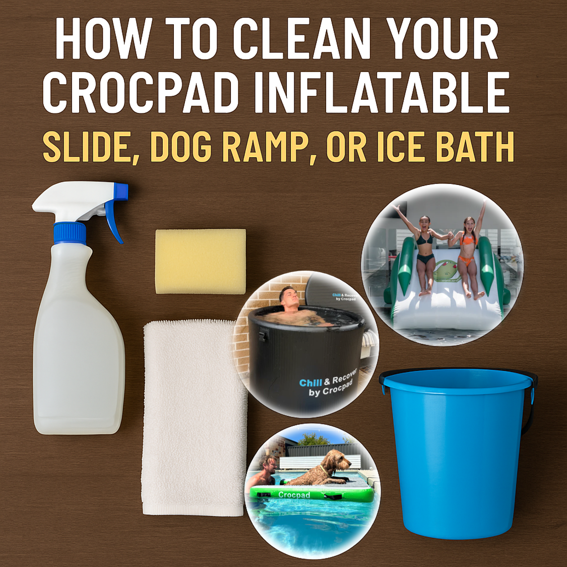 How to Clean Crocpad Pool Slides, Dog Ramps & Ice Baths